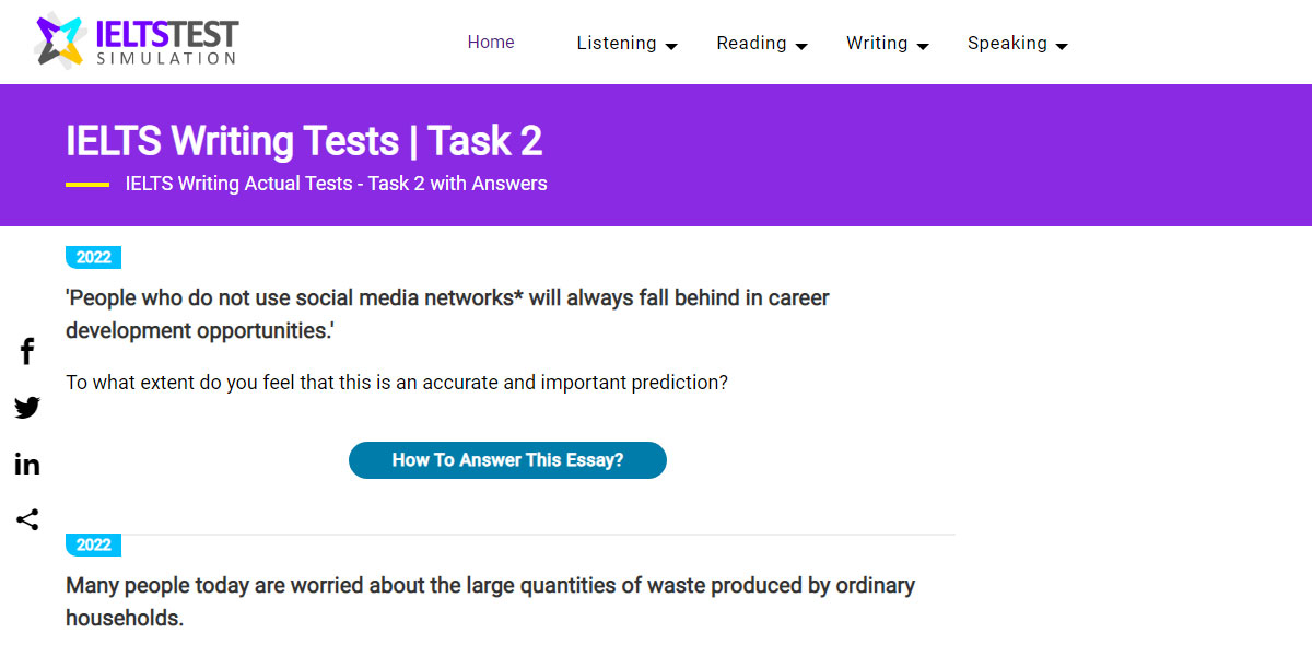 IELTS Writing Task 2 Sample Essays for Success