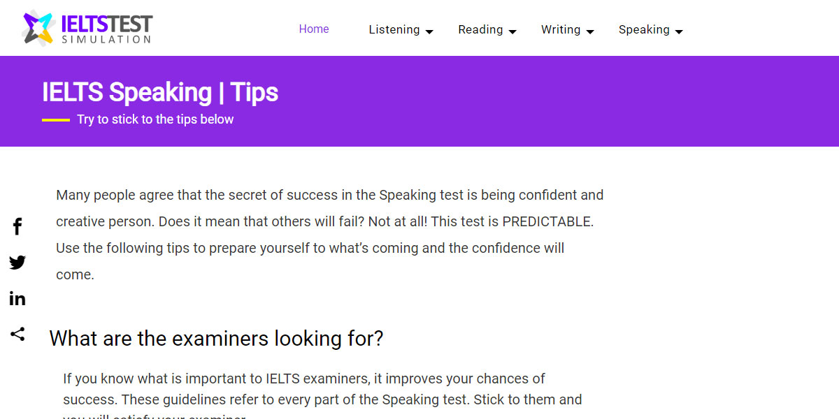 IELTS Speaking | Tips