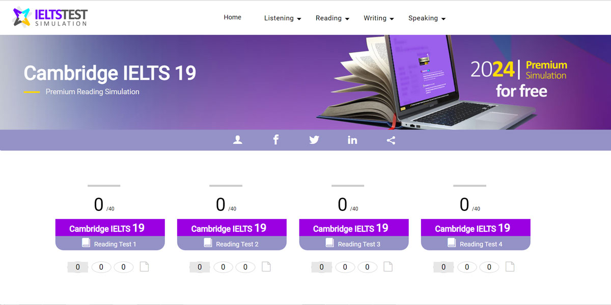 General Training Reading Simulation for IELTS
