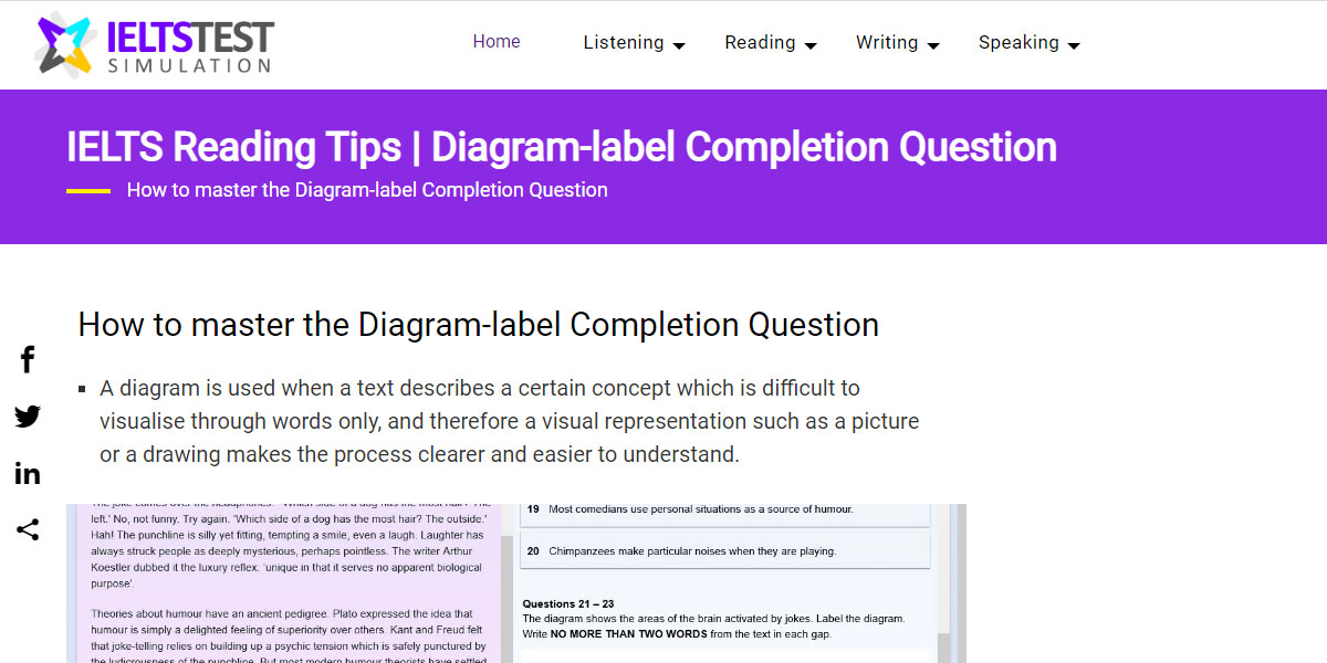 IELTS Reading Tips | Diagram-label Completion Question