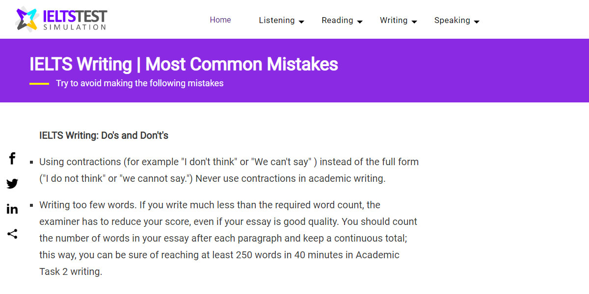 IELTS Writing | Most Common Mistakes