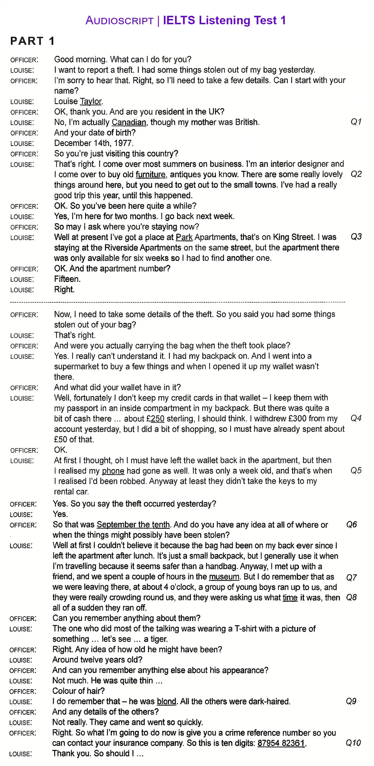 IELTS Listening Test 1 | 2019 Online Practice
